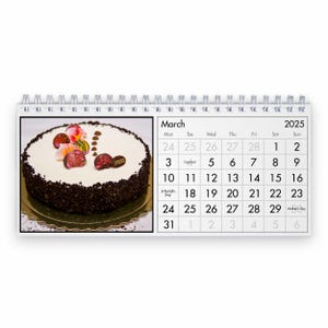Cake 2025 Desk Calendar ID:D25019 - Etsy