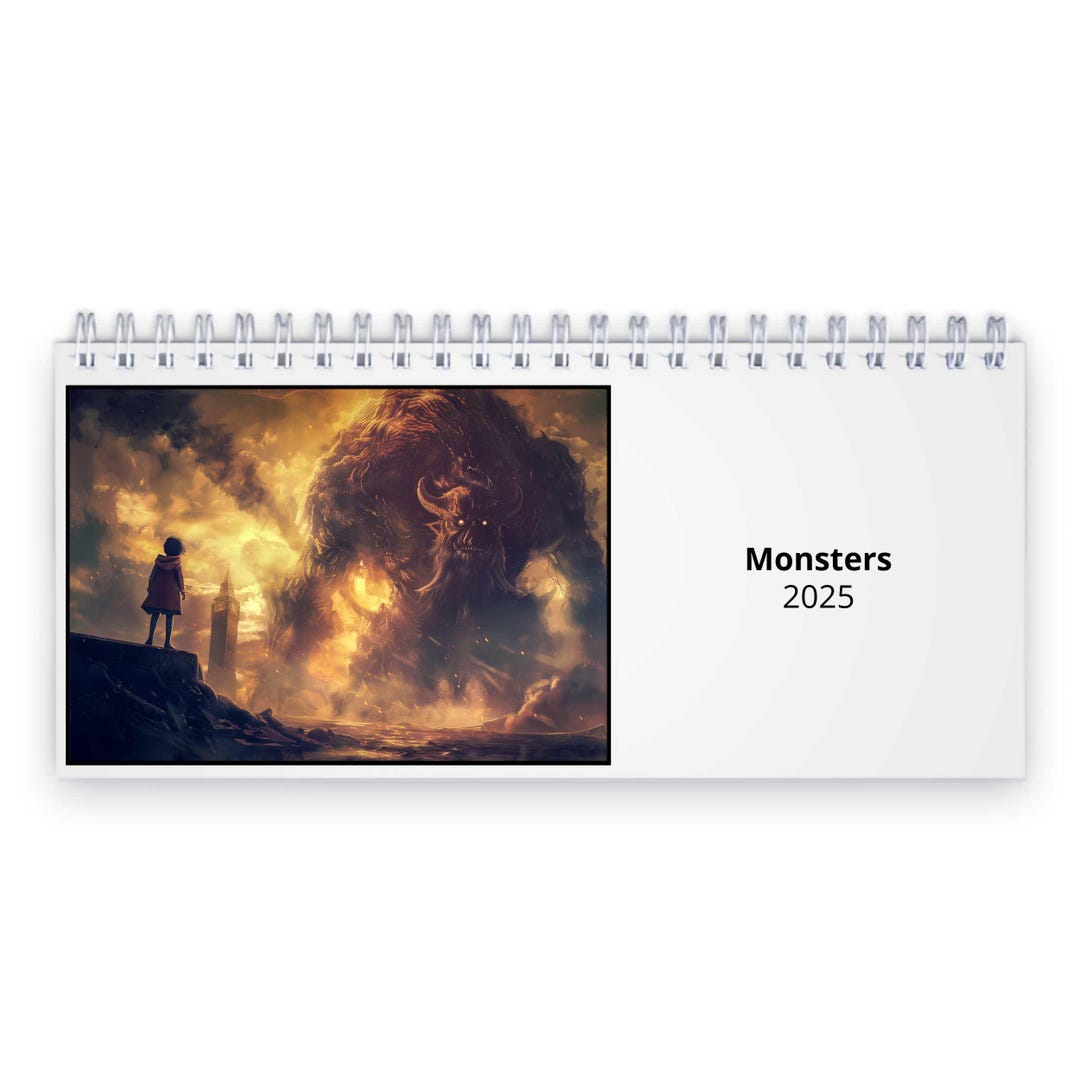 Monsters 2025 Desk Calendar ID:D25058 - Etsy