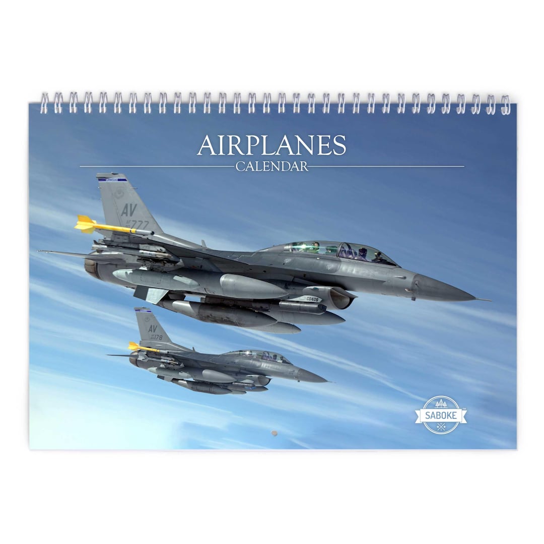 Airplanes 2025 Wall Calendar ID:W25069 - Etsy