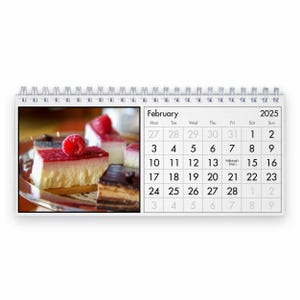 Cake 2025 Desk Calendar ID:D25019 - Etsy