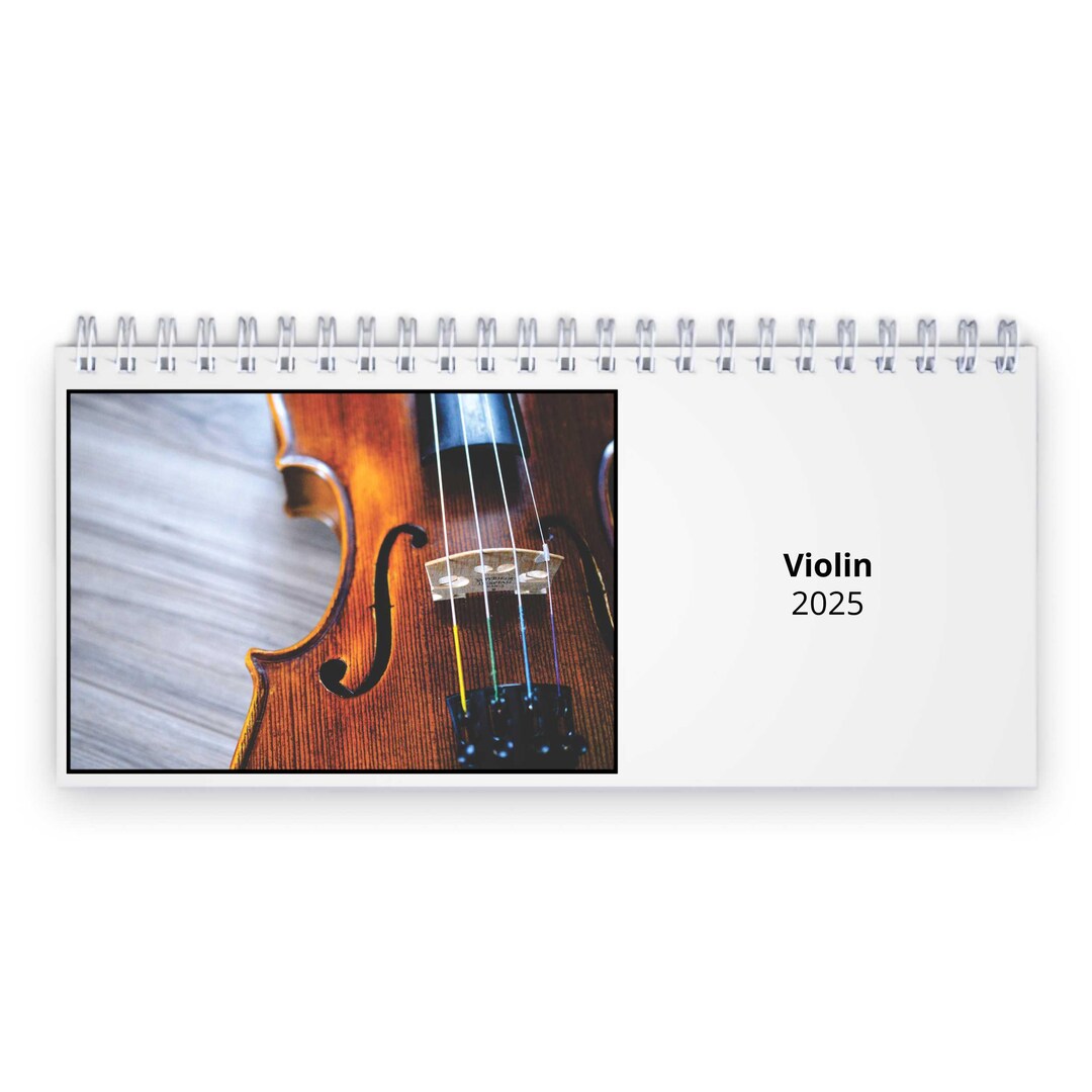 Violin 2025 Desk Calendar ID:D25049 - Etsy