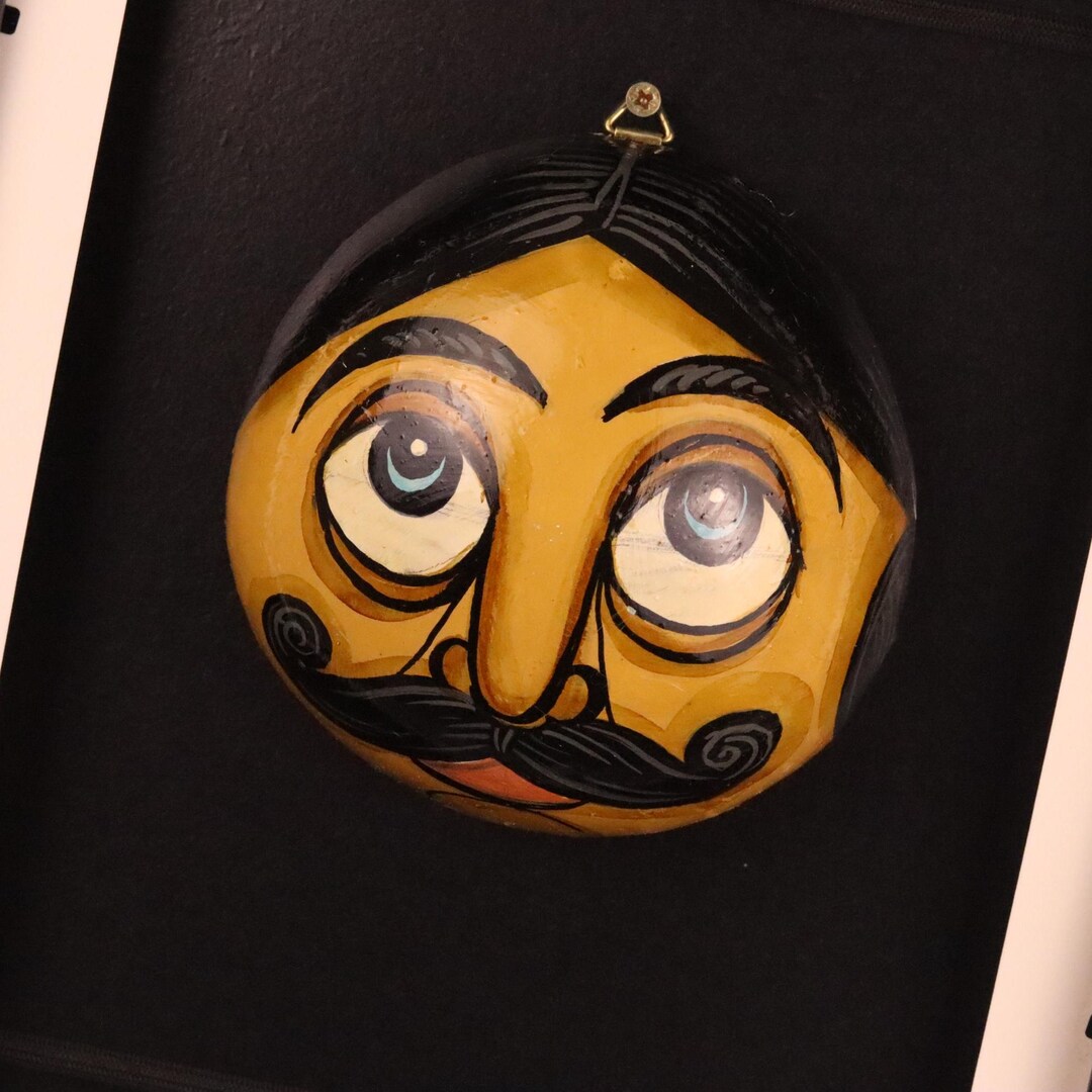 Hand-painted Coconut Shell Wall Art: Sustainable Home Decor - Etsy