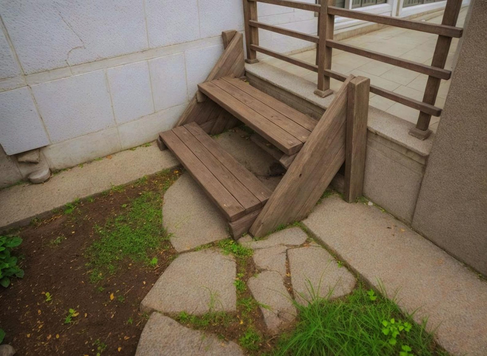 DIY Two-tier Wooden Stair Step Plan for Outdoor/pdf Step Plans/stair ...