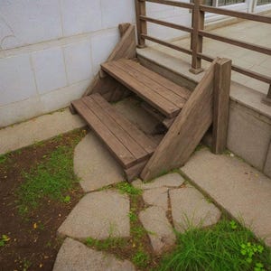 DIY Two-tier Wooden Stair Step Plan for Outdoor/pdf Step Plans/stair ...