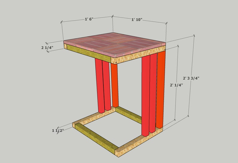 DIY Side Table Build Plans/coffee Table/end Table/c Table/couch Table ...