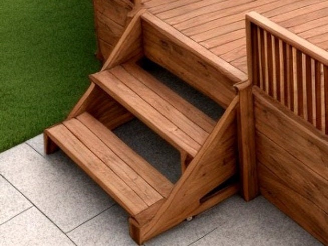 DIY Two-tier Wooden Stair Step Plan for Outdoor/pdf Step Plans/stair ...