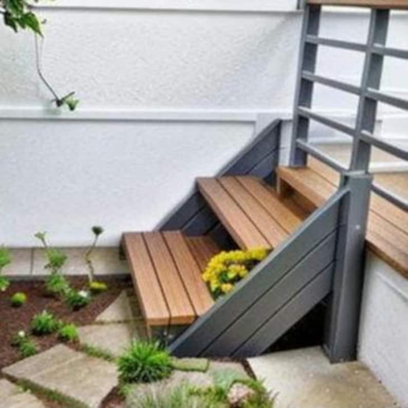 DIY Two-tier Wooden Stair Step Plan for Outdoor/pdf Step Plans/stair ...