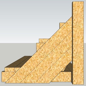 DIY Two-tier Wooden Stair Step Plan for Outdoor/pdf Step Plans/stair ...
