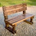 DIY Outdoor Bench Plan PDF ,easy Buildng Bench Project, Rustic Bench ...