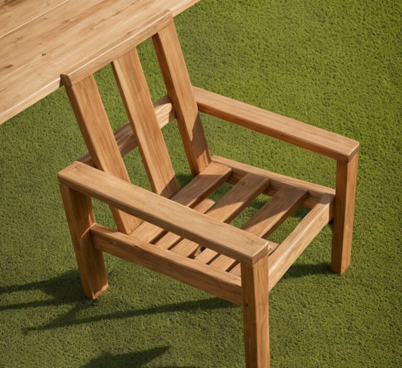 DIY Chair Plans, Wood Furniture PDF Guide, Essential Wood Outdoor Chair ...