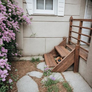 DIY Two-tier Wooden Stair Step Plan for Outdoor/pdf Step Plans/stair ...