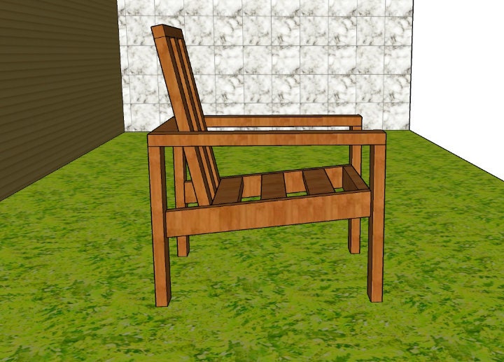 DIY Chair Plans, Wood Furniture PDF Guide, Essential Wood Outdoor Chair ...
