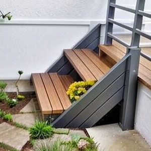 DIY Two-tier Wooden Stair Step Plan for Outdoor/pdf Step Plans/stair ...