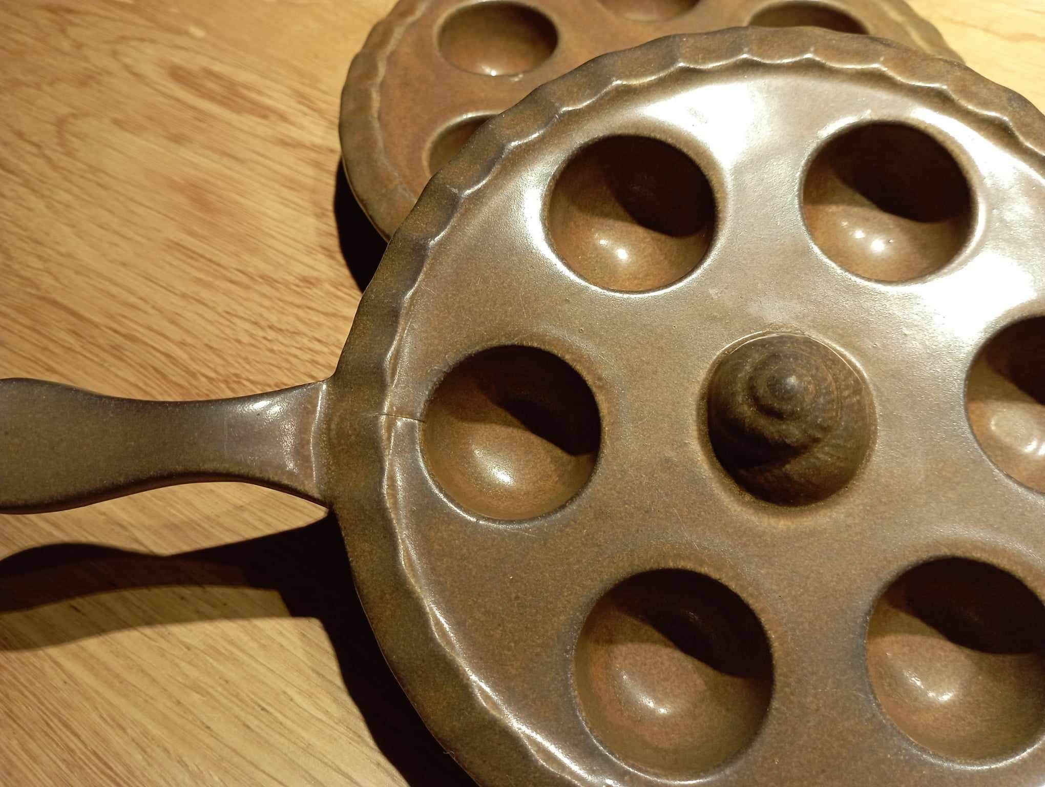 Very Beautiful and Unique Vintage French Escargot Plates in Cast Iron ...