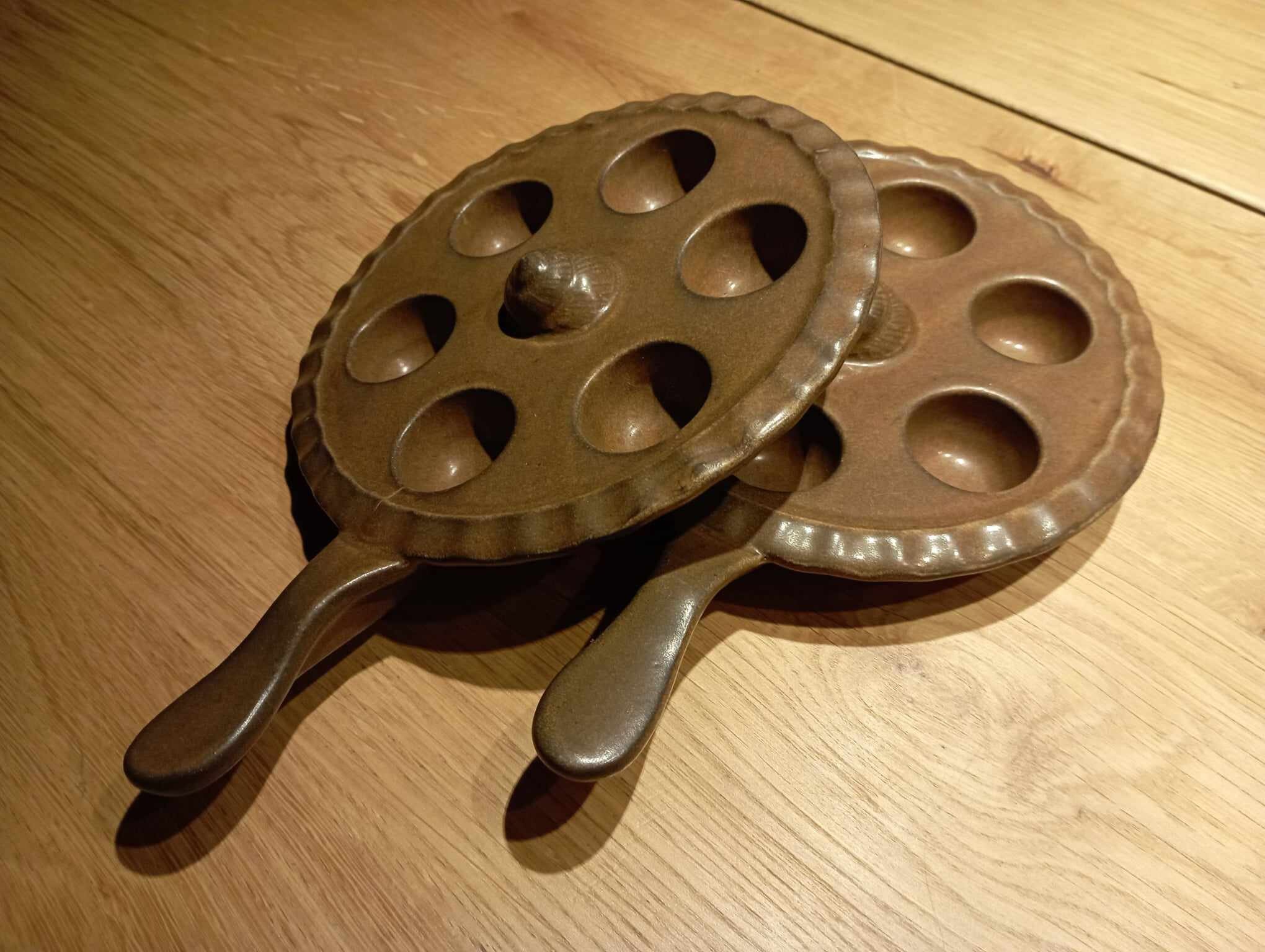 Very Beautiful and Unique Vintage French Escargot Plates in Cast Iron ...