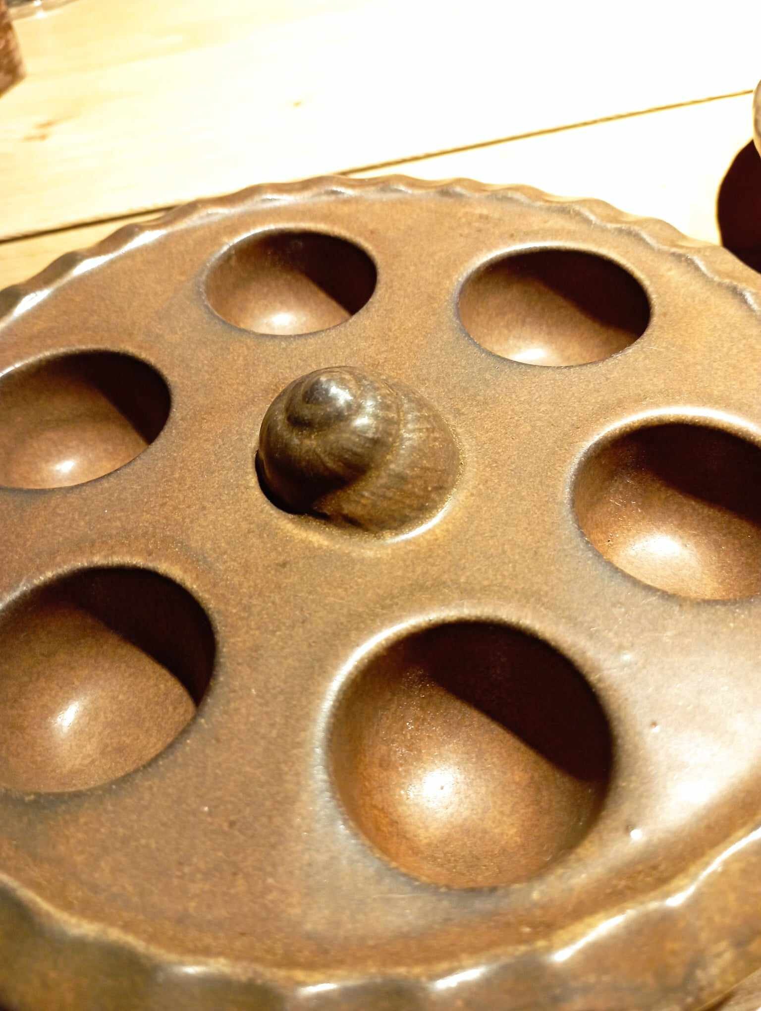 Very Beautiful and Unique Vintage French Escargot Plates in Cast Iron ...