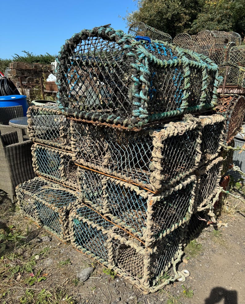Vintage Lobster Creel/crab Pot Garden Feature, Pond Etc - Etsy UK