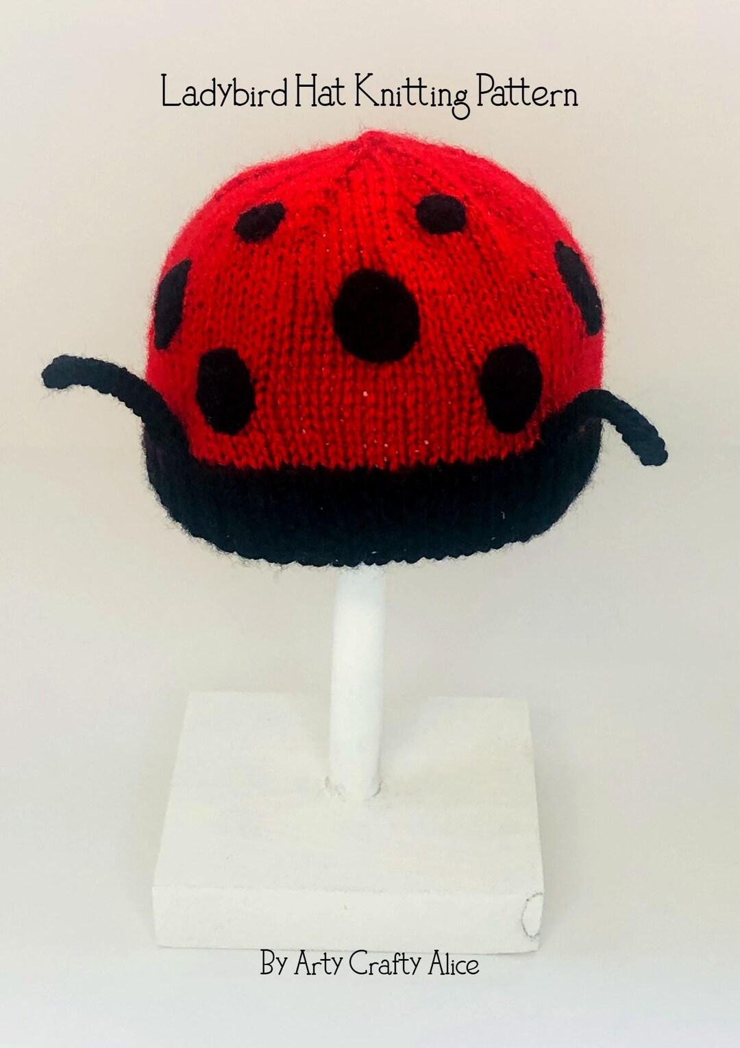 Ladybird Hat Knitting Pattern/ Premie Tiny Newborn 1 Month 3 Months 1 ...