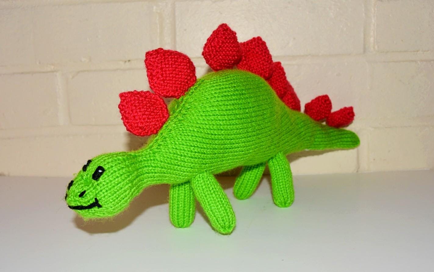 Stig the Stegosaurus Dinosaur DIGITAL PDF Knitting Pattern/ Knitted Toy ...