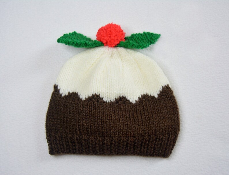 Christmas Pudding Hat Knitting Pattern/ Premie Newborn Child up to 3 ...