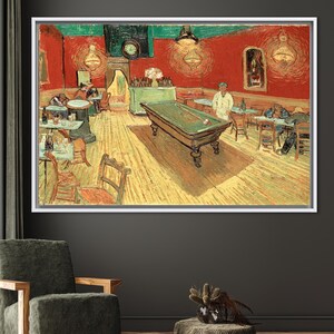 The Night Cafe by Van Gogh, Van Gogh Artwork, Billiards Table Wall Art ...