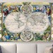 Large World Map Wall Decor, Vintage World Map Printed, Map Printed ...