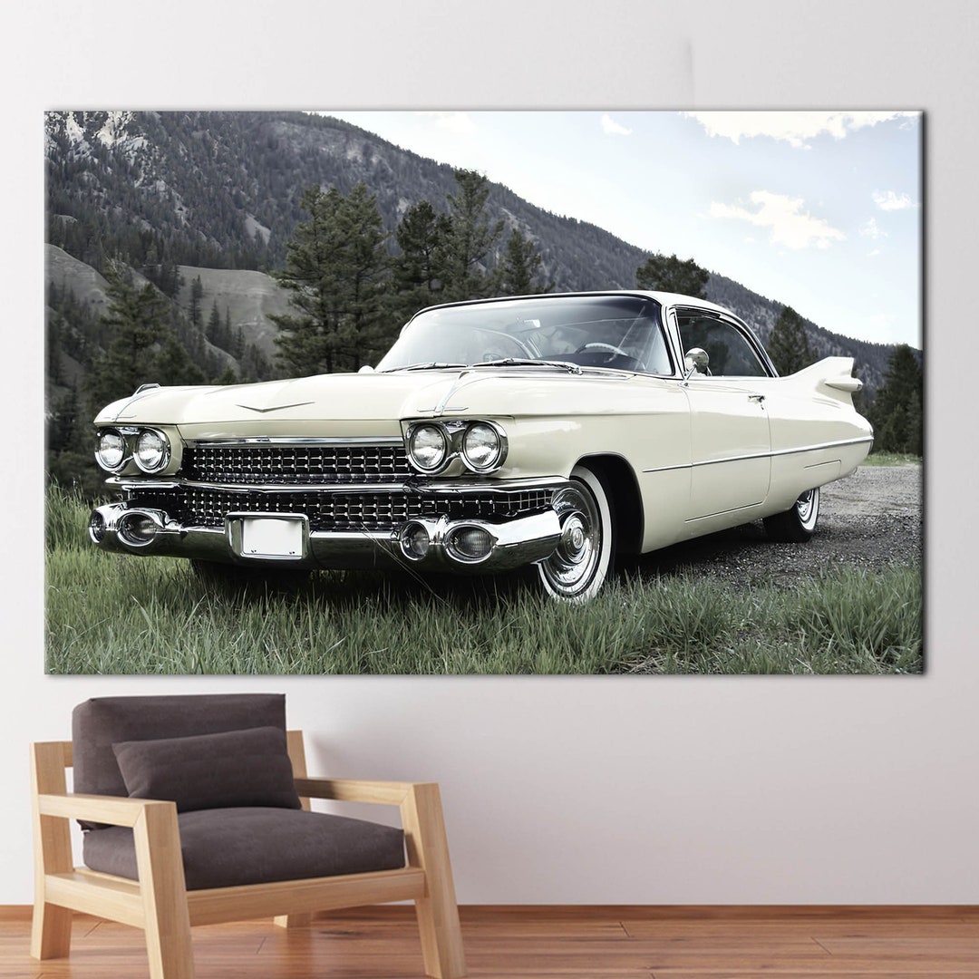 Classic Car Poster, Office Artwork, Garage Canvas, Car Lover Gift Art ...