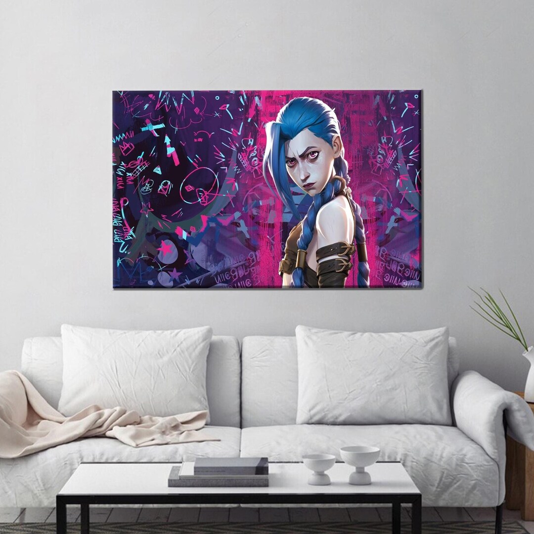 Jinx Graffiti Poster, Arcane Poster, Jinx Digital Prints, Game Poster ...