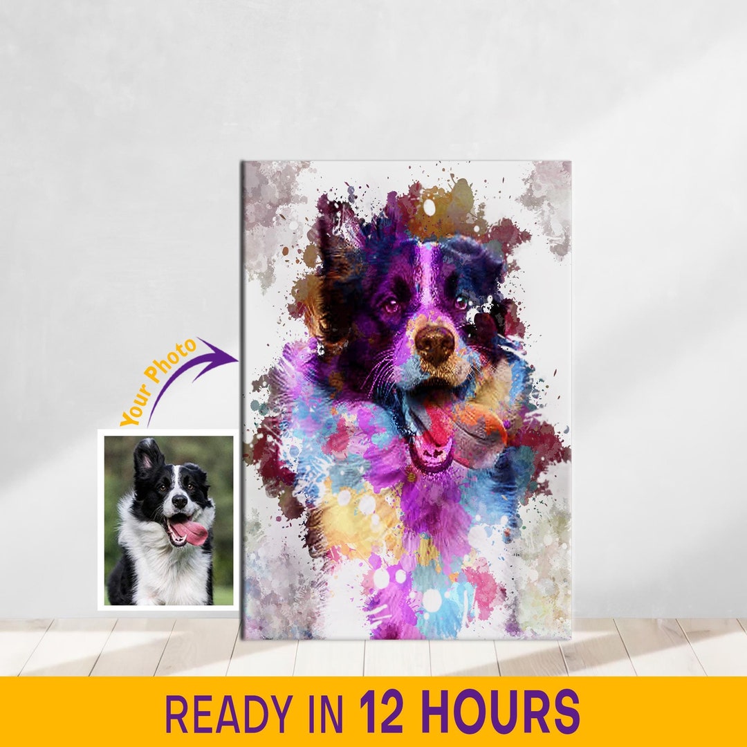 Pet Personalized Gift, Pet Printed Gift, Custom Pet Portrait, Pet ...