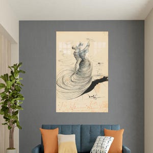 Dali Glass Printing, Dali Two Dancers Glass Wall Art, Reproduction ...