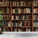 Book Wall Decor, Bookshelf Wall Paper, Bookshelf Photo Wall Poster ...