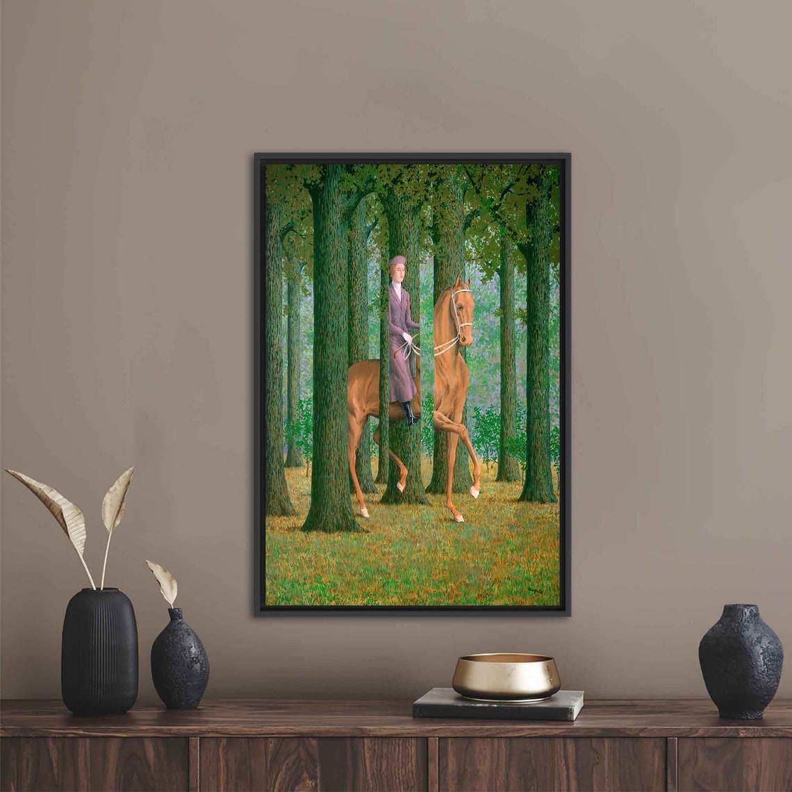 Rene Magritte the Blank Signature Rene Magritte Poster Horse - Etsy