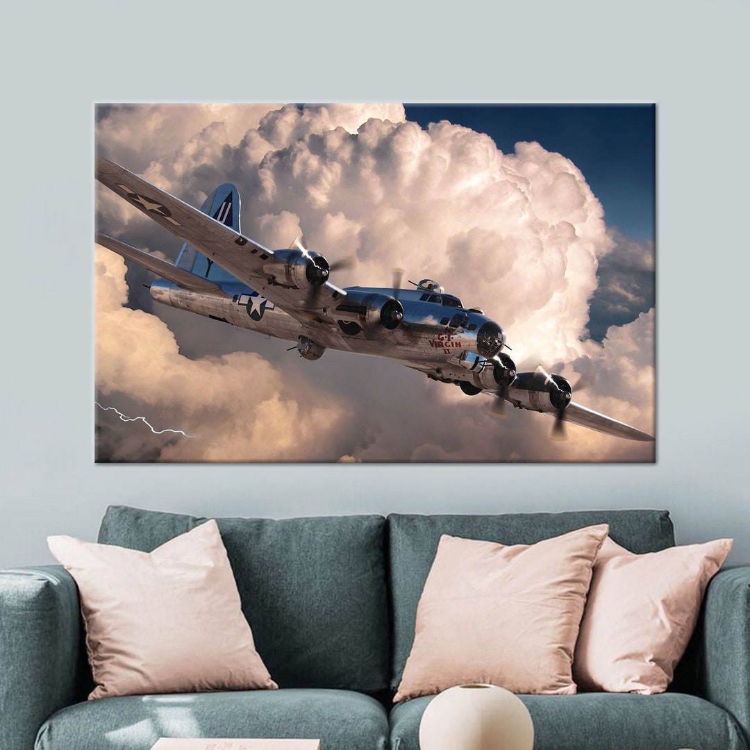 Aviation Canvas Print, Military Aircraft Wall Hangings, Airplane Canvas ...