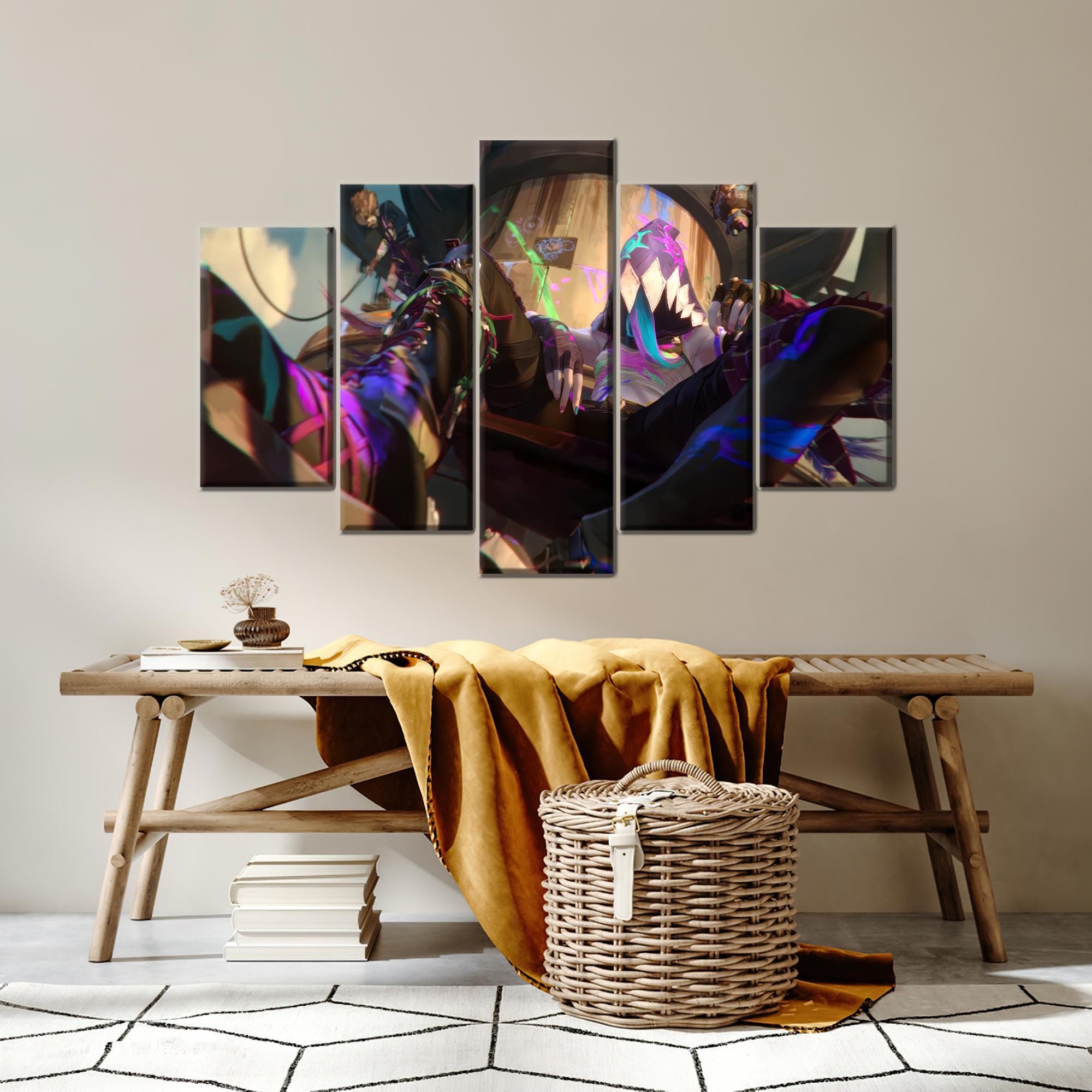 Jinx Painting Canvas, Arcane Poster, Game Poster Gift, Arcane Season 2 ...