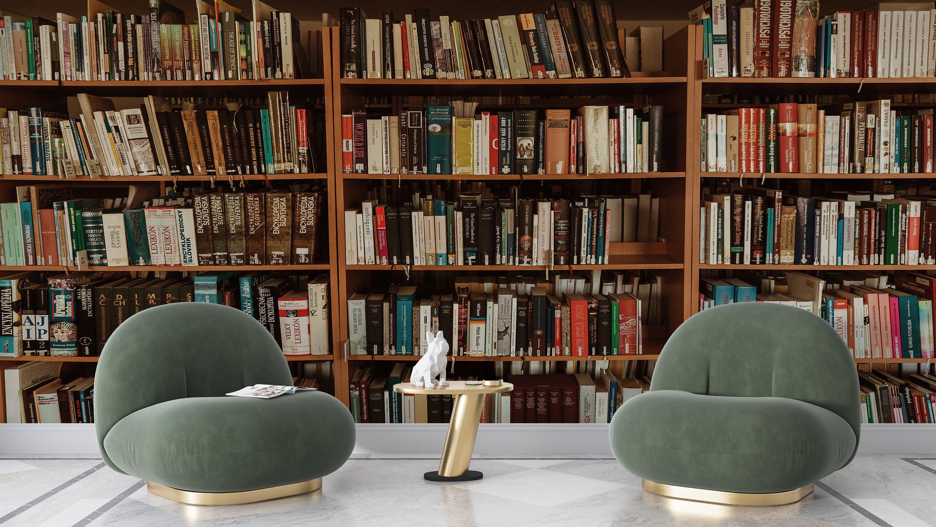 Book Wall Decor Bookshelf Wall Paper Bookshelf Photo Wall - Etsy