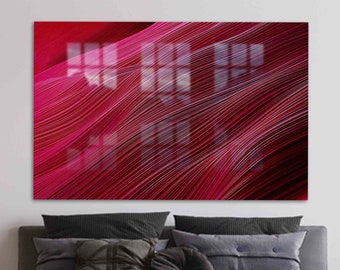 Red Glass Wall Art - Etsy