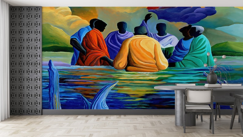 Baptism Wall Art Black People Wallpaper African Wall Art - Etsy