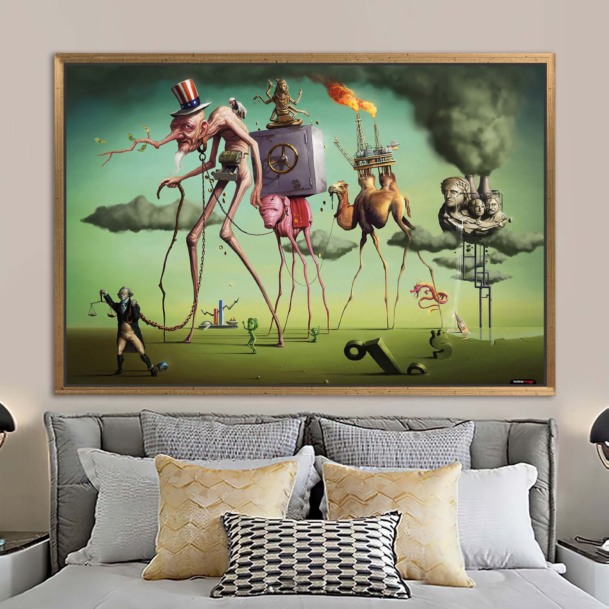 Salvador Dali the American Dream, Dali American Dream Artwork ...