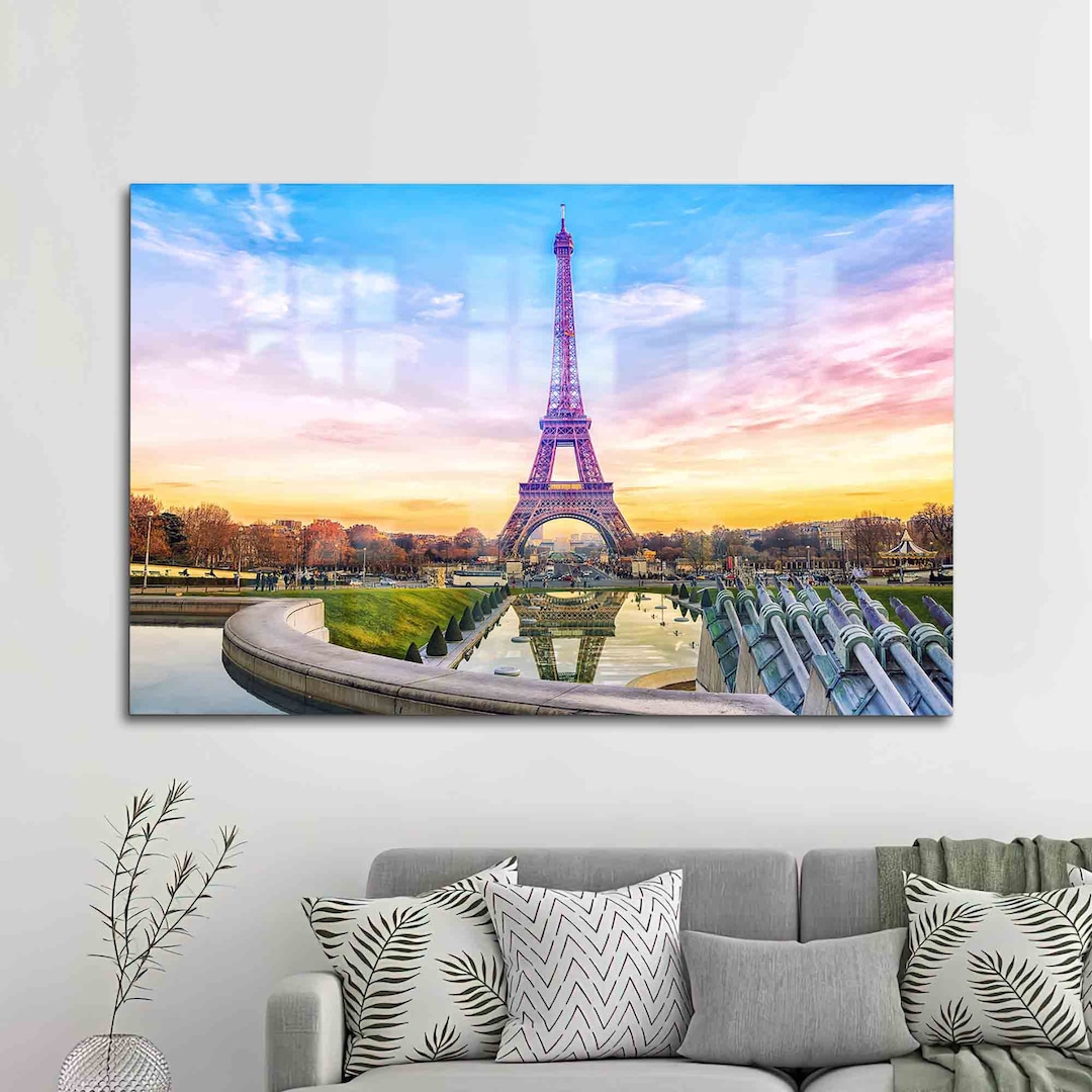 Eiffel Tower Wall Decor, Eiffel Tower Landscape Art, Landscape Art ...