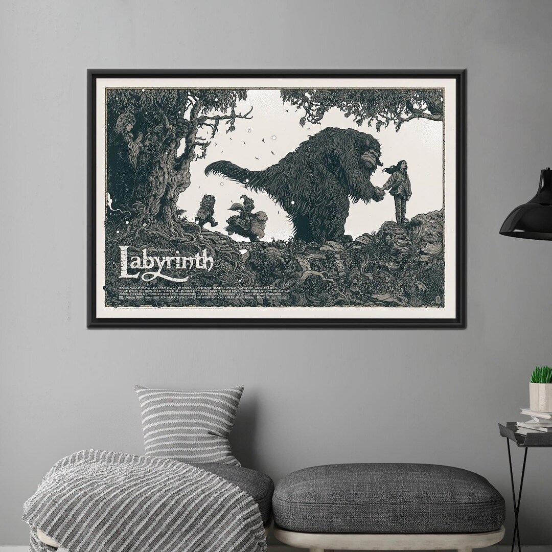 Labyrinth (1986) Poster, Movie Poster, Gift Poster, Canvas Wall Art ...
