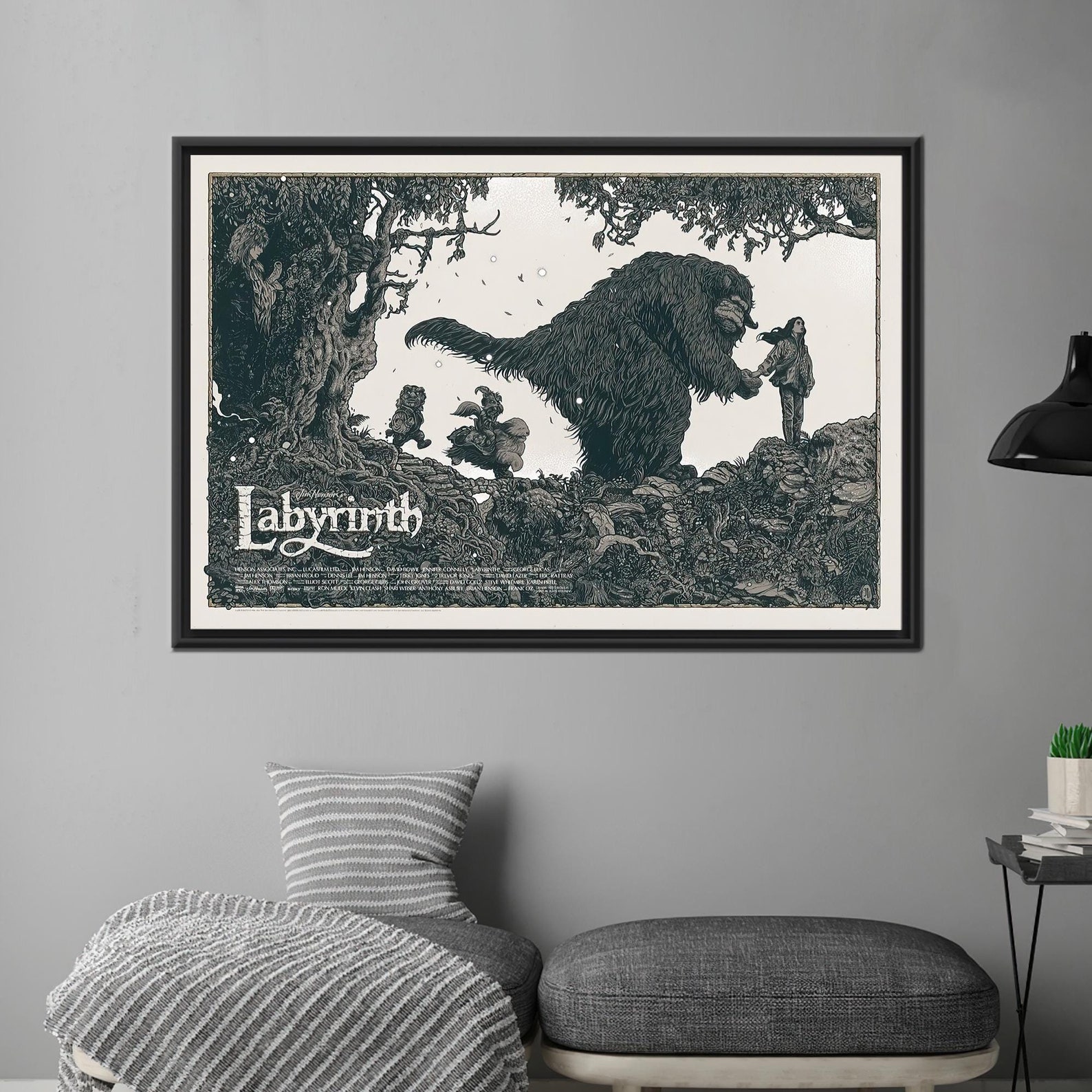 Labyrinth (1986) Poster, Movie Poster, Gift Poster, Canvas Wall Art ...