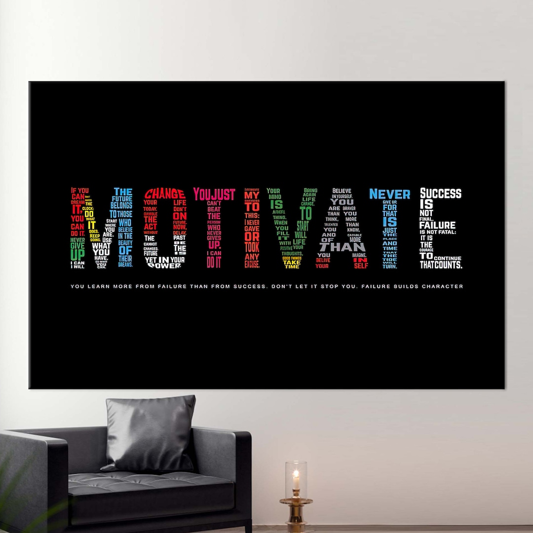 Canvas Gift, Canvas, Canvas Art, Motivate, Motivation Art Canvas ...