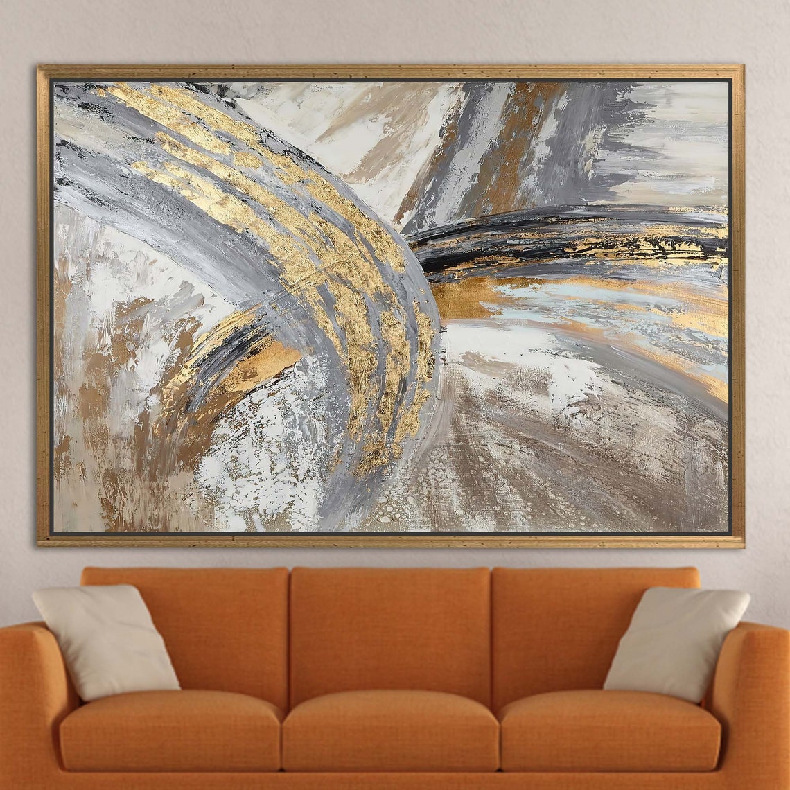 Gold Wall Decor Abstract Artwork Goldlen Marble Poster - Etsy