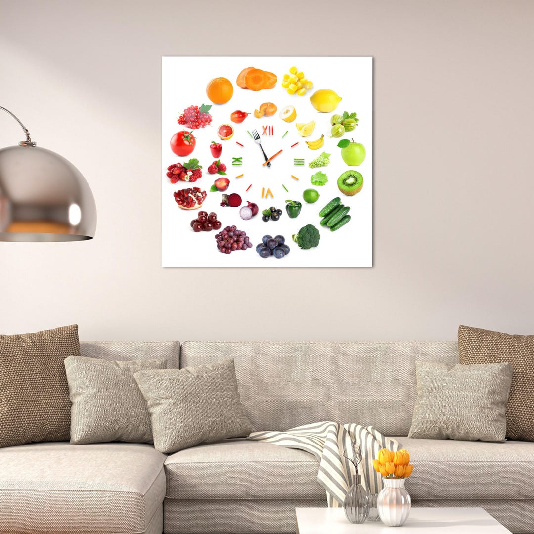 Kitchen Glass, Modern Glass Wall Art, Christmas Gifts, Fruit Wall Decor ...
