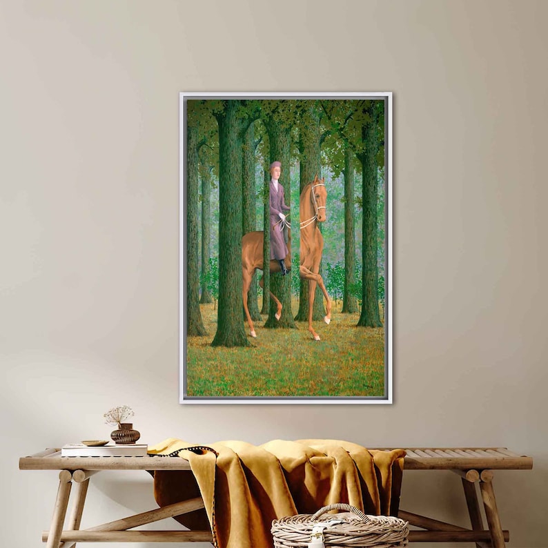 Rene Magritte the Blank Signature Rene Magritte Poster Horse - Etsy