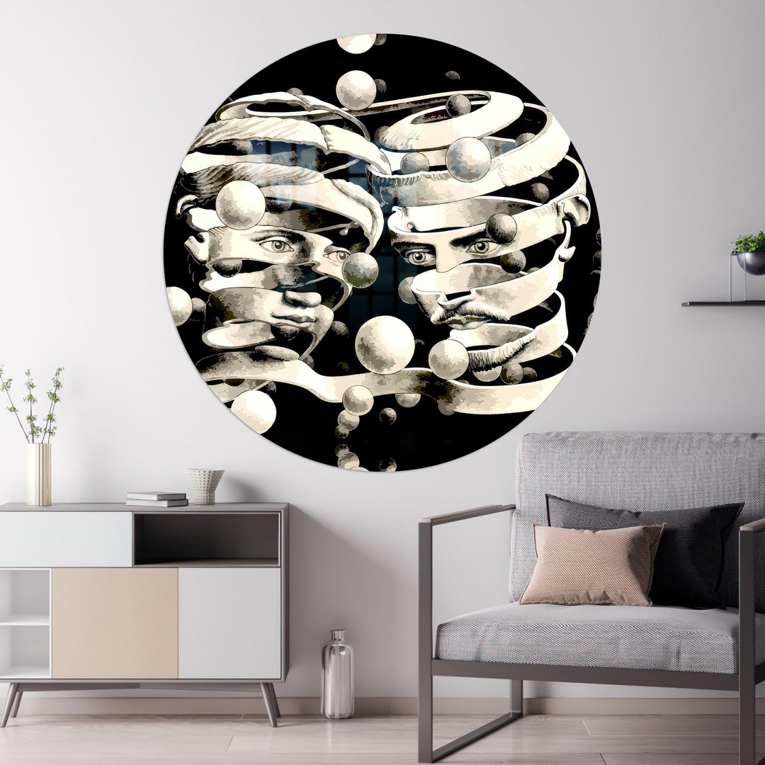 Maurits Cornelis Escher Wall Decor, Surreal Wall Hanging, Modern Art ...