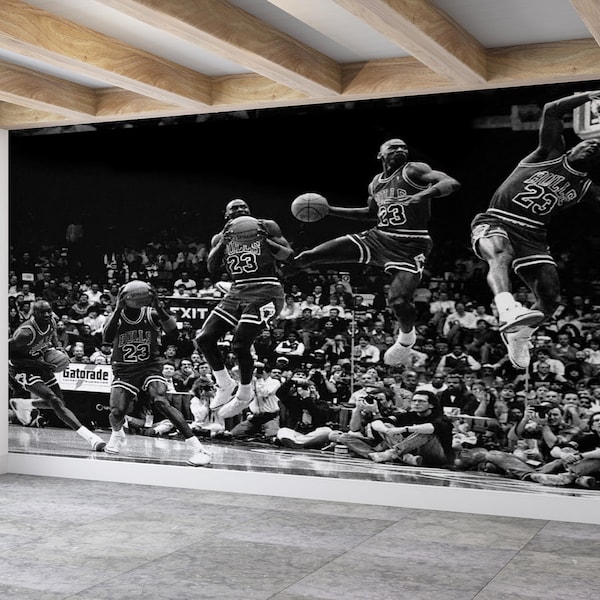 Basketball Wall Paper - Etsy