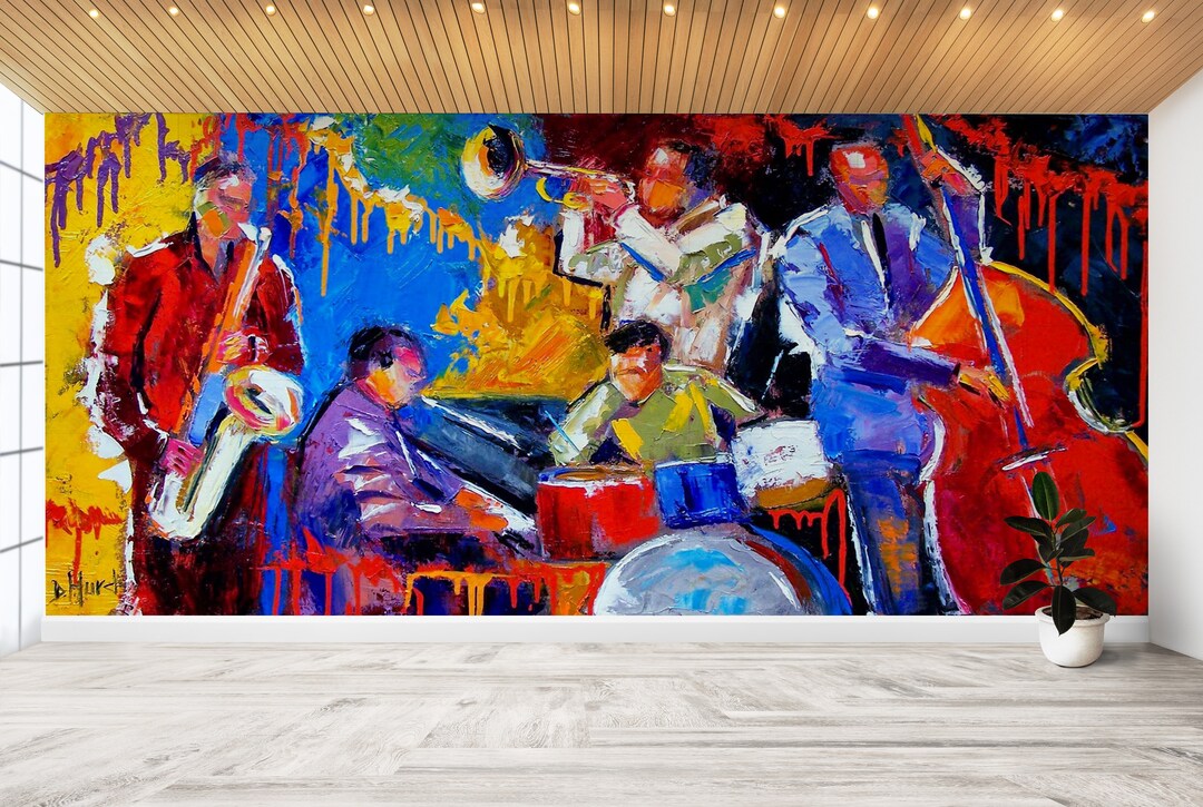 African Music Wall Poster, Musical Instruments Wall Print, Jazz Music ...