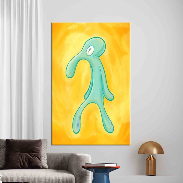 Squidward Painting - Etsy