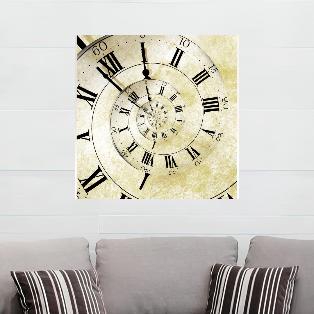 Wedding Decor Art, Office Wall Hanging, Modern 3D Canvas, Clock 3D ...